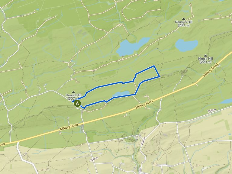 Loop de Crag Lough a partir de Steel Rigg — Northumberland National ...